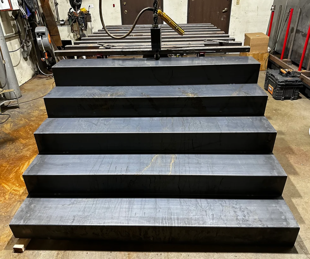 Custom Corten Steel Garden Steps – H&P Building